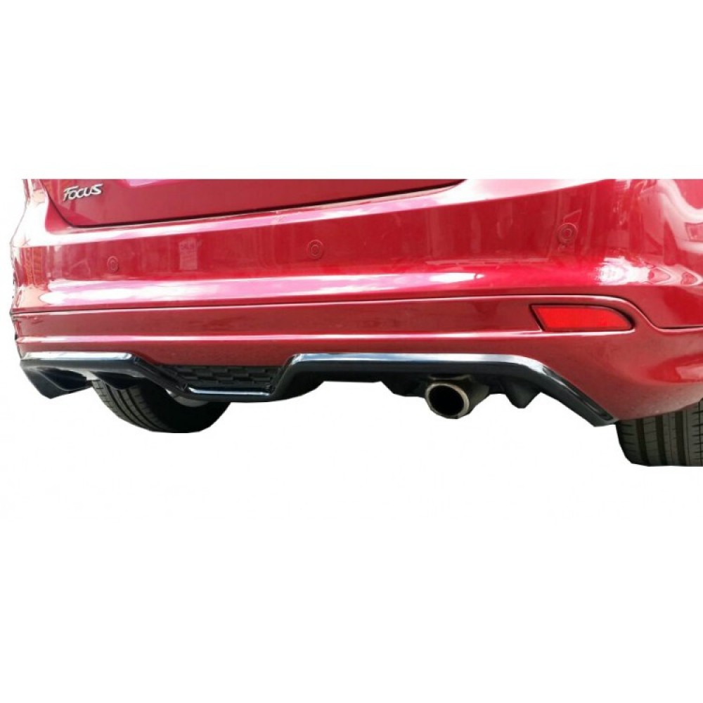 Ford Focus 3 HB 2012 - 2014 Arka Tampon Eki - Difüzör (Plastik)